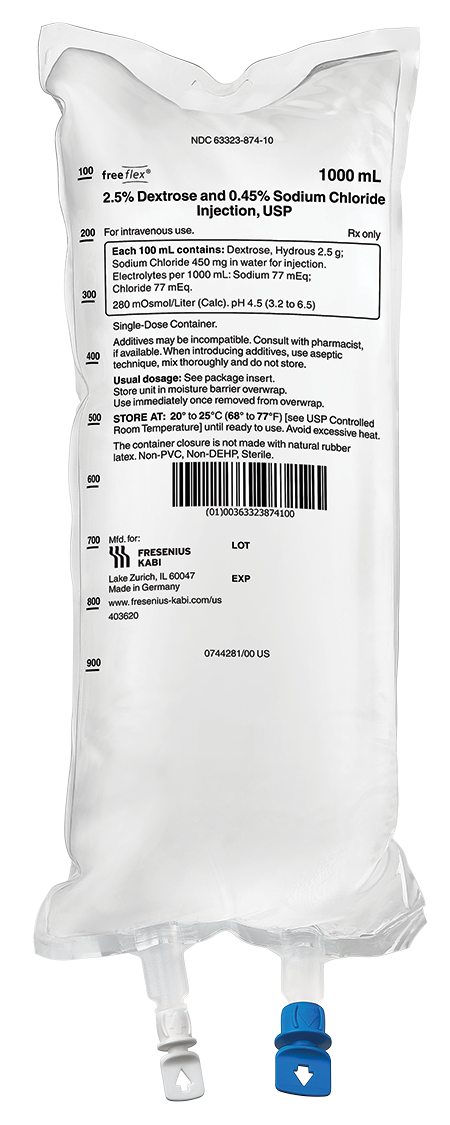 Infusion Solutions Mixed Dextrose-Sodium Chloride - freeflex IV Bags