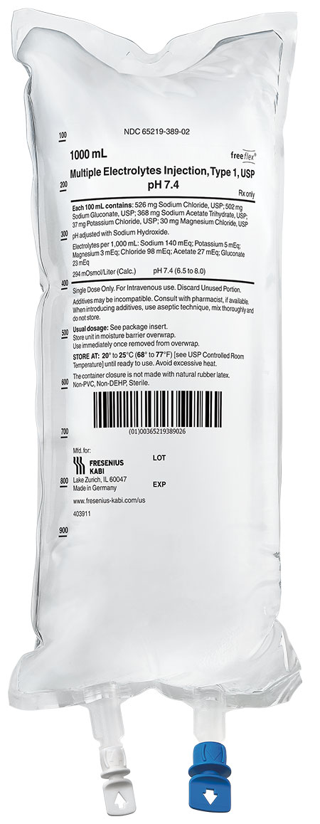 IV Solutions Other Products - freeflex IV Bags