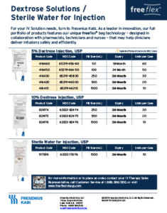 IV Therapy | Dextrose Solutions / Sterile Water for Injections